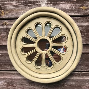 Rose Gothic Round Mirror Antiqued Finish 30cm/12" Diam © - Etsy UK