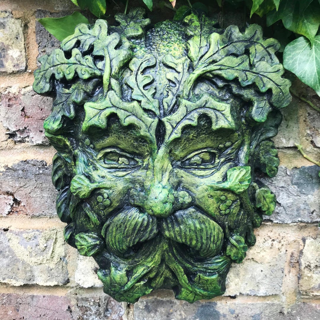 The Colonel Green Man Wall Plaque © - Etsy