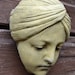 Art Deco Style Girl Face Decorative Stone Wall Plaque - Etsy