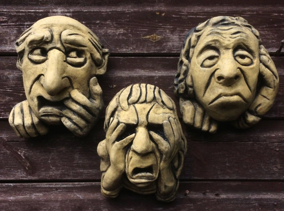 Oxford Grotesques Set 3 Gothic Gargoyle Wall Plaques Ugly Faces © - Etsy UK