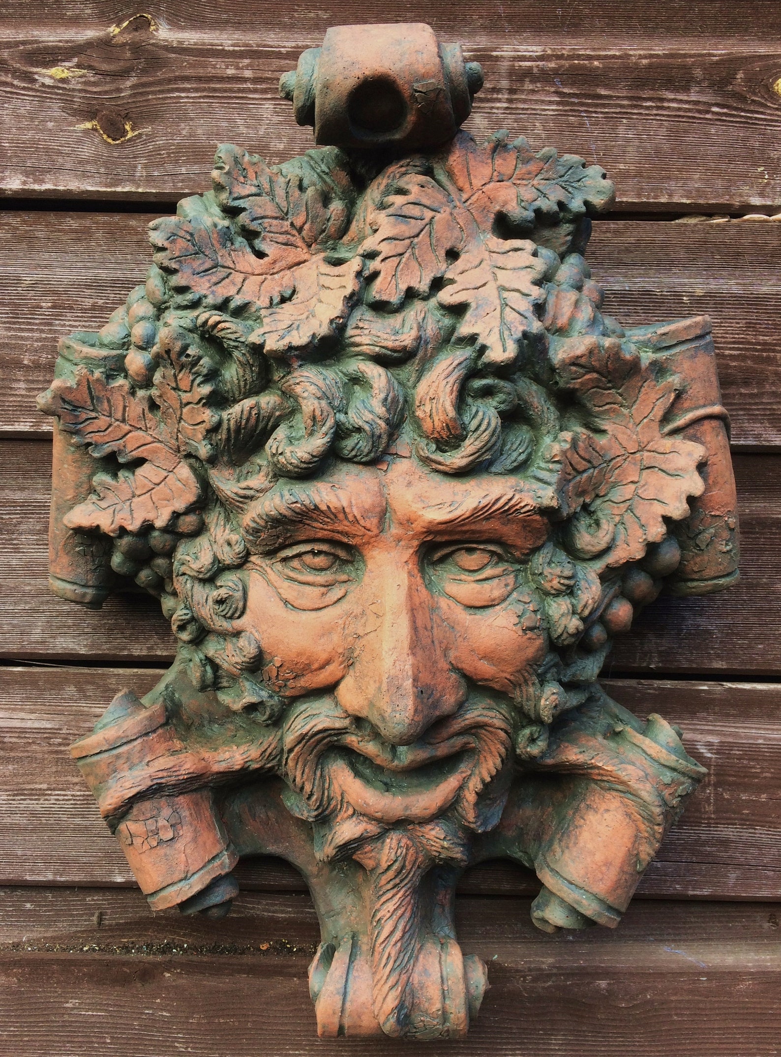 Bacchus Face Decorative Stone Wall Plaque Mascaron - Etsy