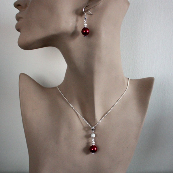 Burgundy Jewelry - Etsy