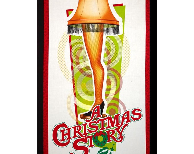 A Christmas Story Leg Lamp 100% Cotton Quilt Panel Fabric - Etsy
