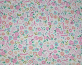 Breast Cancer Awareness Ribbon Fabric Panel 36 - Etsy