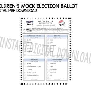 School Mock Election - Etsy UK