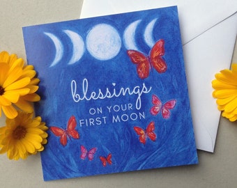 First Period Card | Etsy