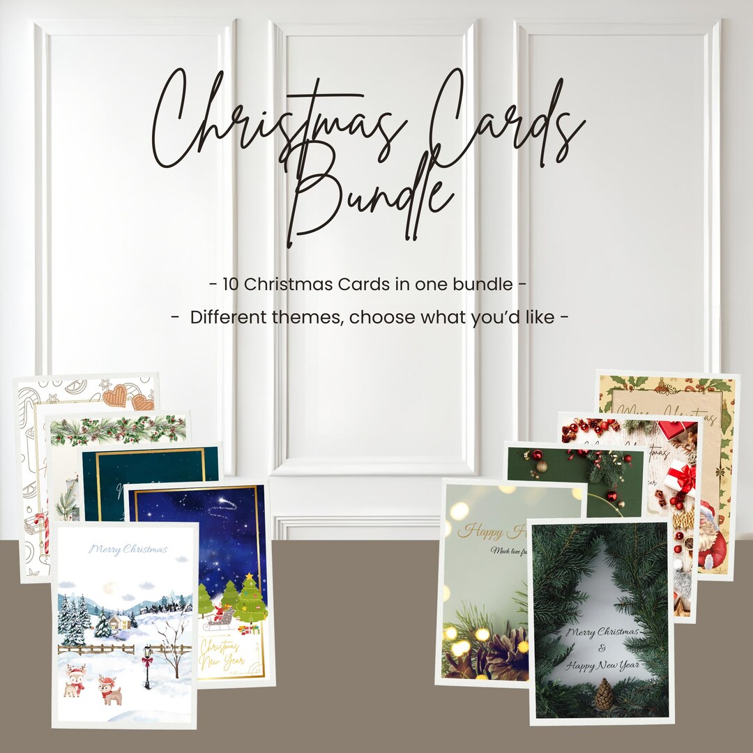 Christmas Gift Card Bundle (digital Download) - Etsy