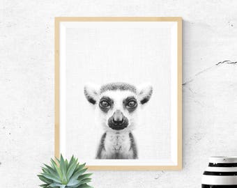 Lemur print | Etsy