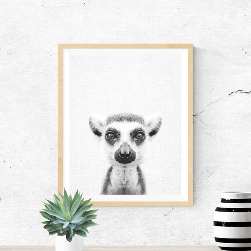 Lemur Print - Etsy