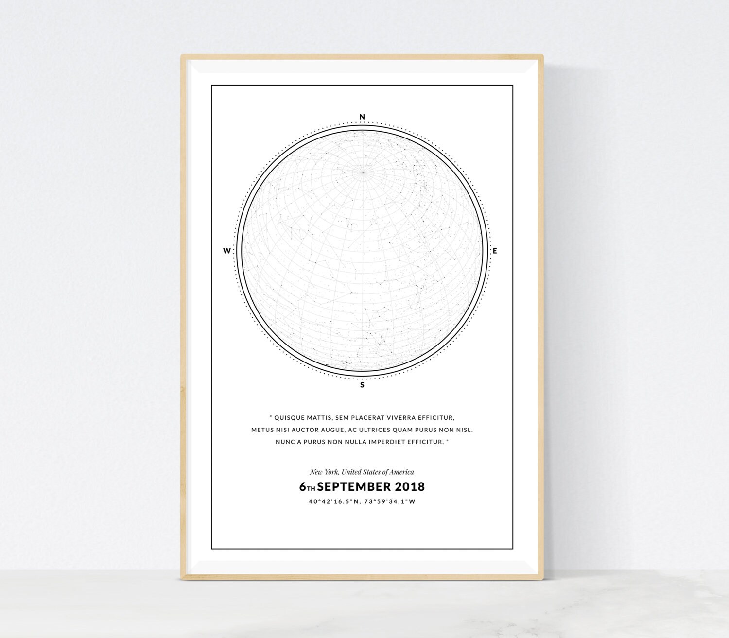 Star Map Poster Custom Star Map Poster Printable Star Map - Etsy
