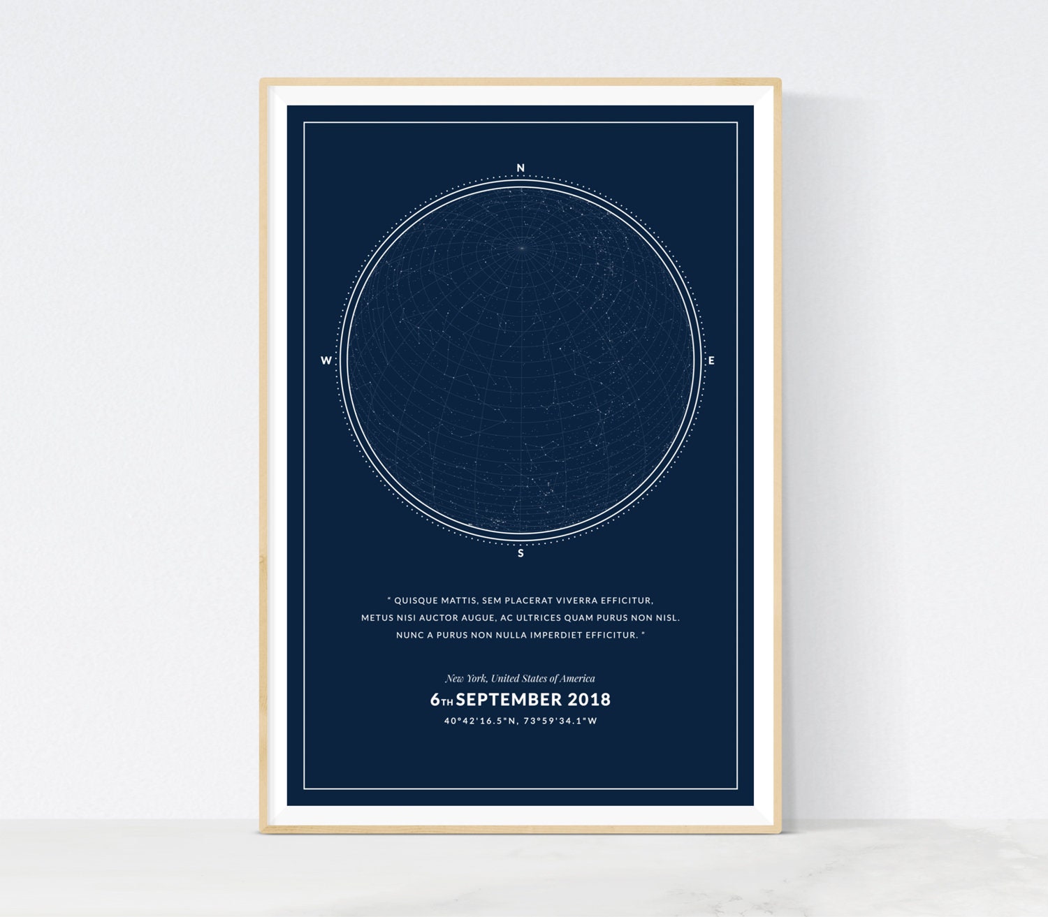 Star Map Poster Custom Star Map Poster Printable Star Map - Etsy
