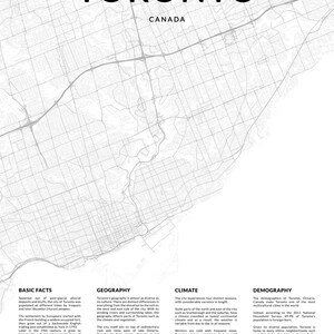 Toronto Map Print, City Map of Toronto, Toronto Map Wall Art, Toronto ...