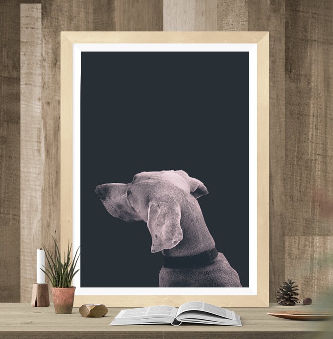 Dog Print Animal Print Printable Art Modern Wall Decor Dog - Etsy