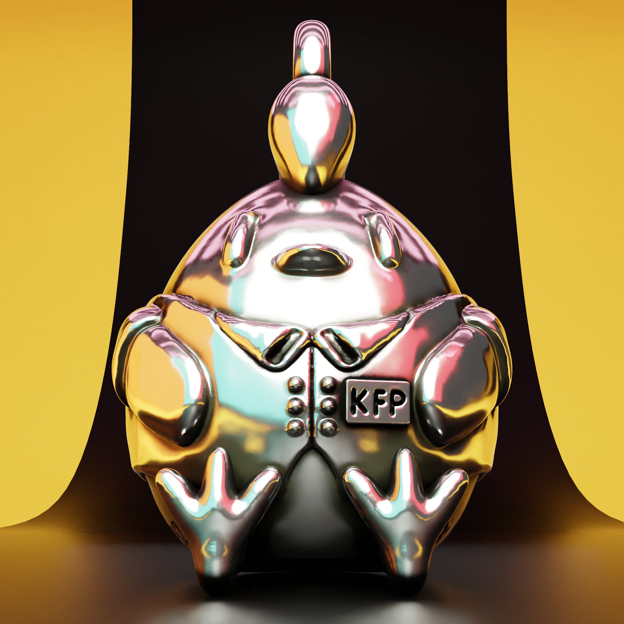 Takanashi Kiara KFP dije de plata 925 solida de gallina Hololive EN ...