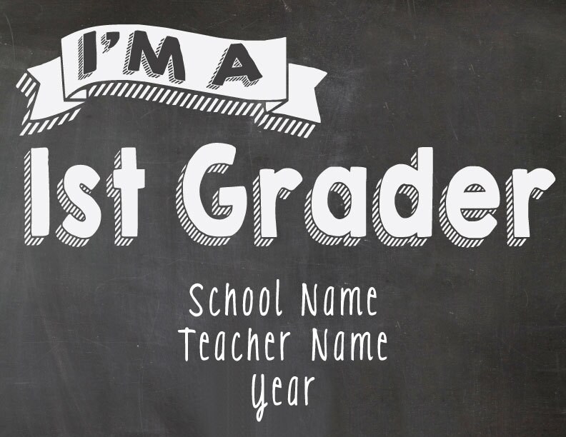 First Day of School Poster - Etsy