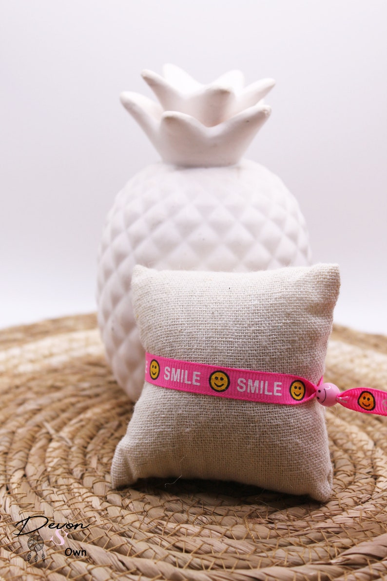 Ribbon Bracelets Smiley, Smiley Bracelets - Etsy