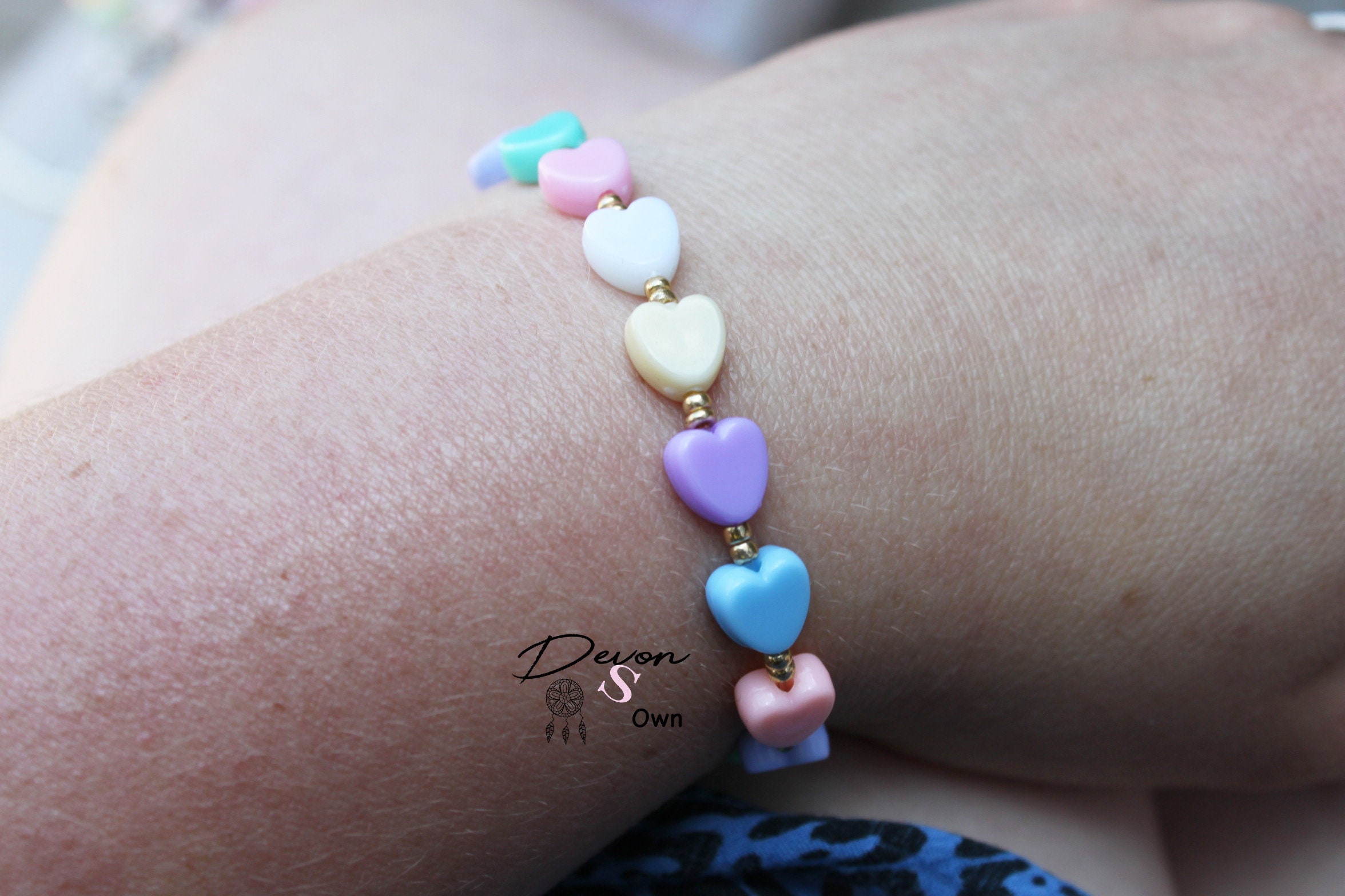 Candy Crush Heart Bracelet, Bracelet Heart, Hearts Bracelet - Etsy UK