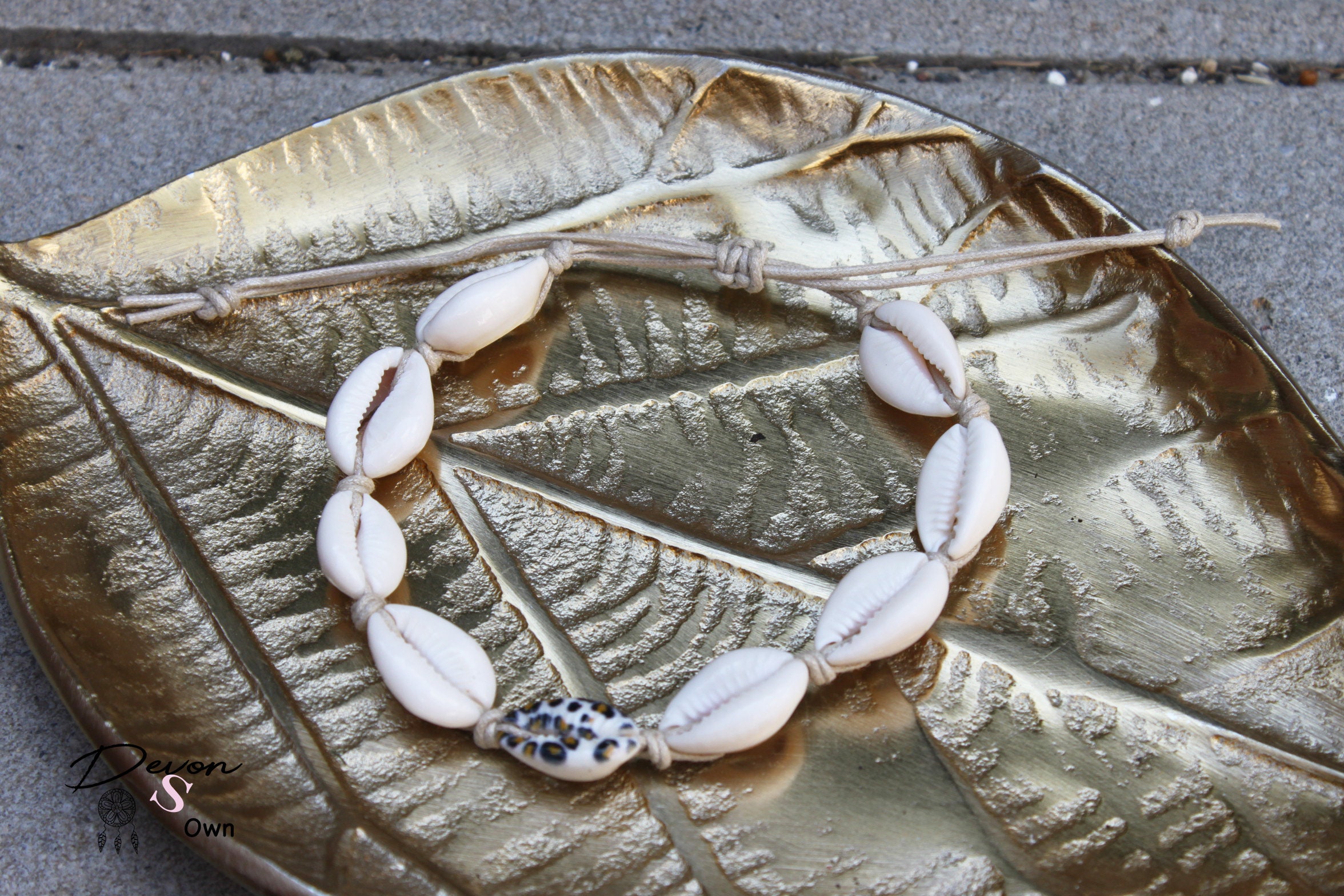 Panther Anklet, Shell Anklet, Shells Anklets, Anklet With Shell and ...