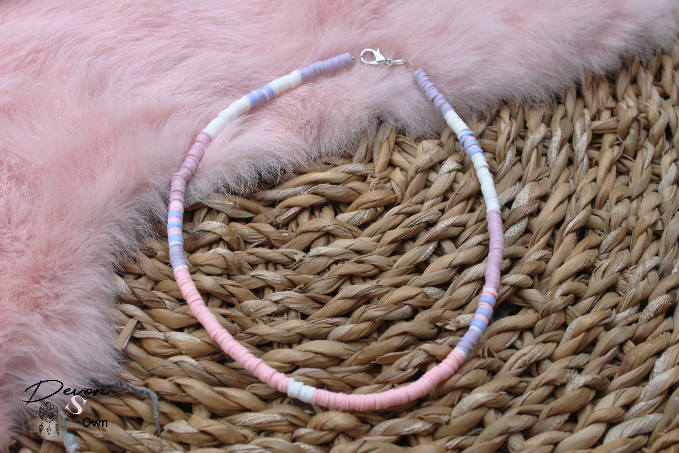 Purple Surfchoker, Surf Choker, Choker With Flat Beads, Choker - Etsy ...