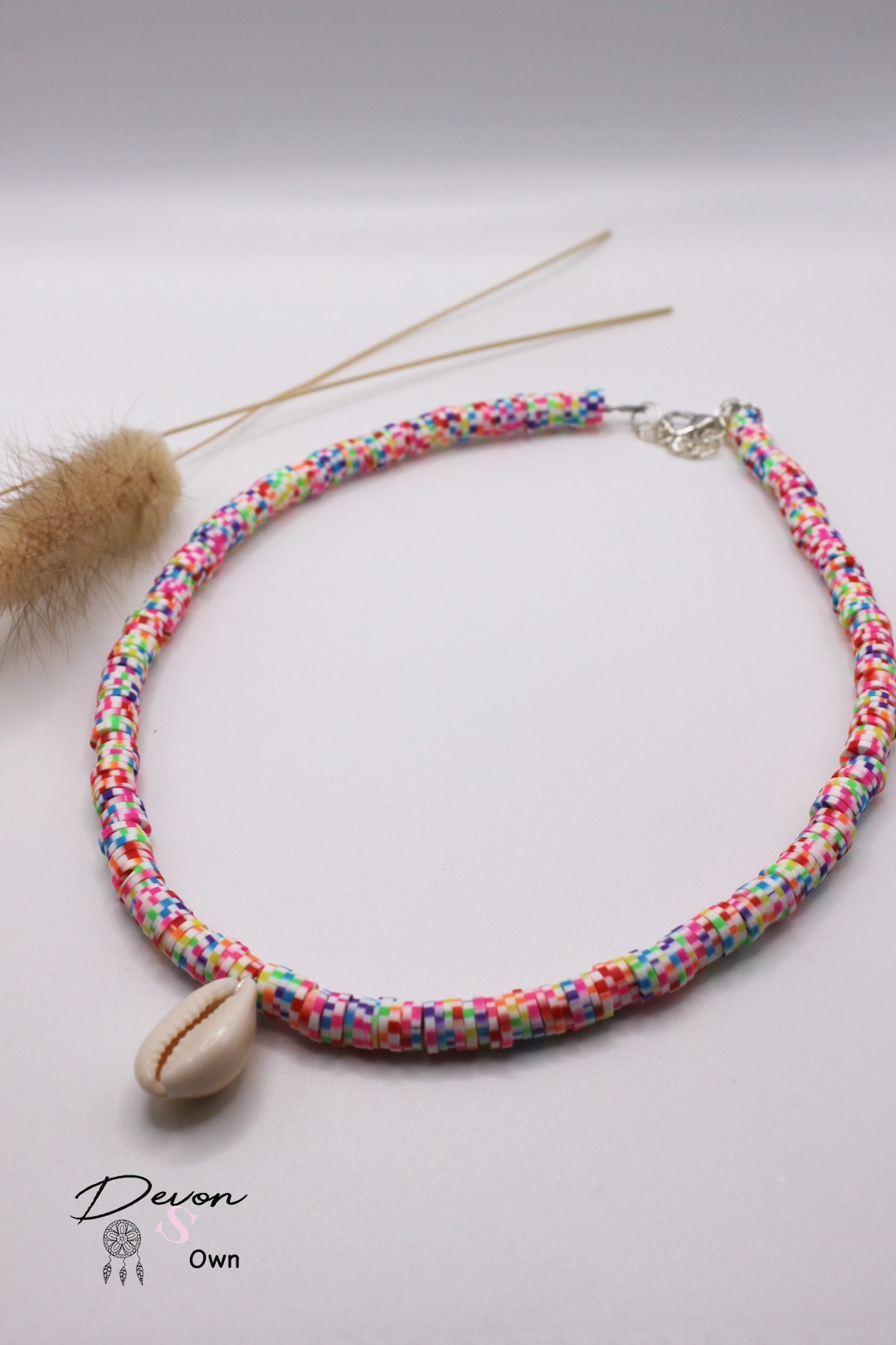 Surf Choker Rainbow Katsuki Shell Choker, Shell Choker, Rainbow Choker ...