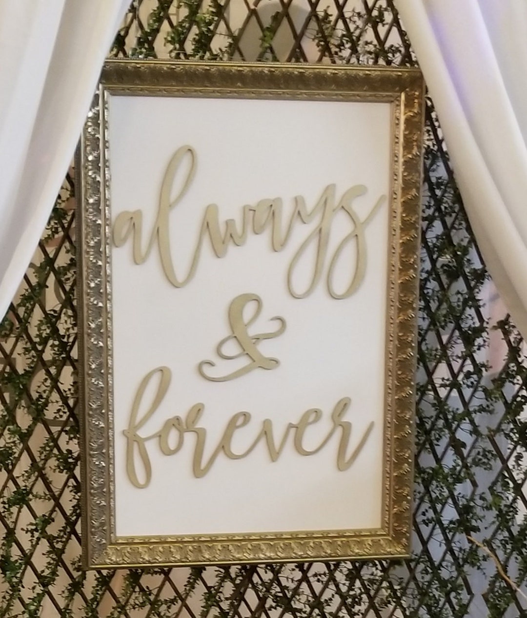 Always & Forever Cut Out Sign - Etsy