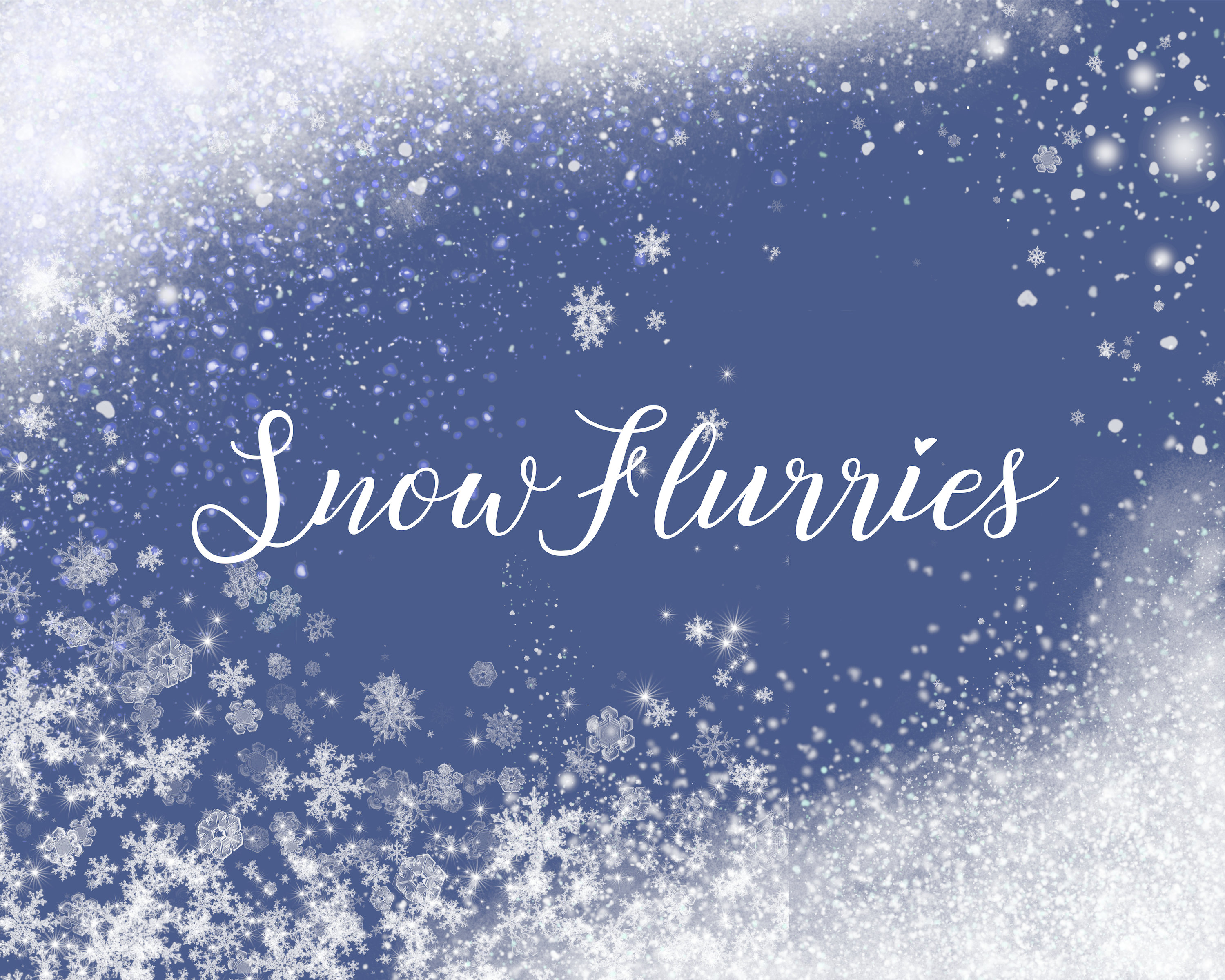 Snow Overlays, Snowflake Overlays, Winter Overlays, Snow Flurry Overlay ...