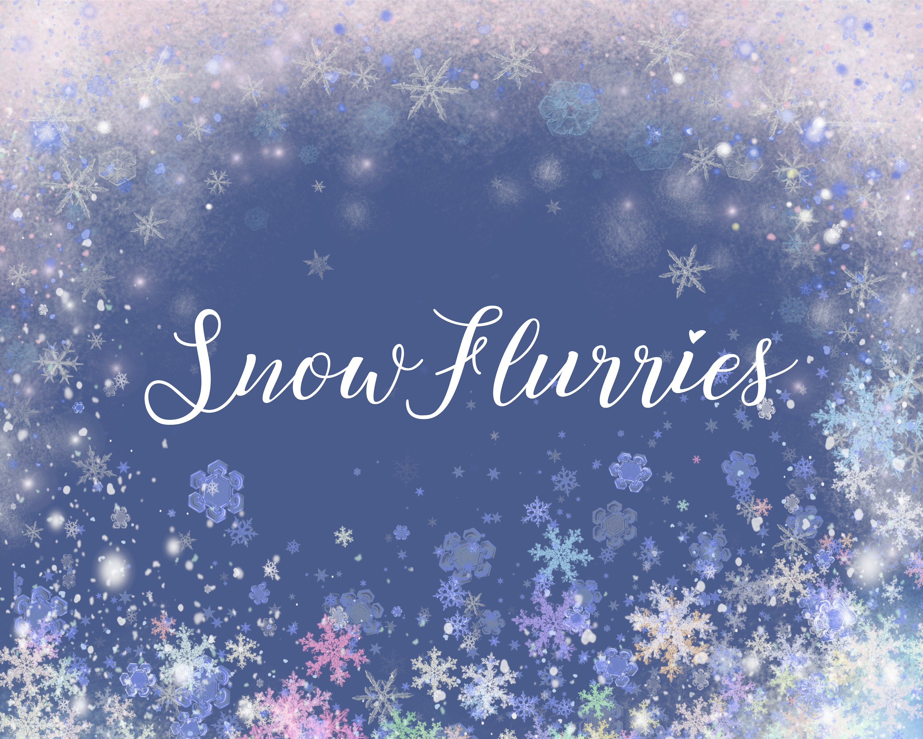 Snow Overlays, Snowflake Overlays, Winter Overlays, Snow Flurry Overlay ...