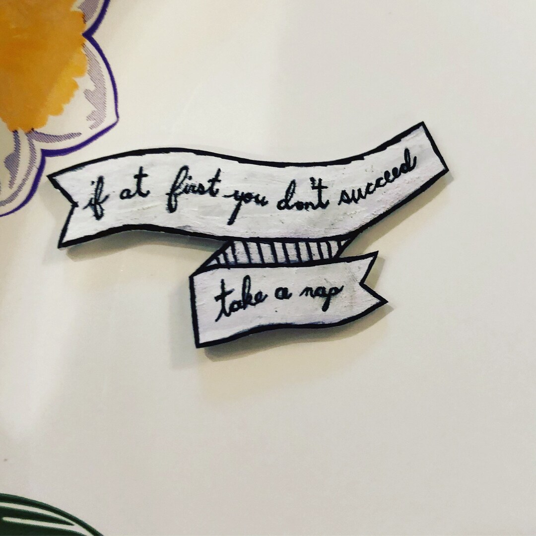 Quotable Ribbon Pin - Etsy