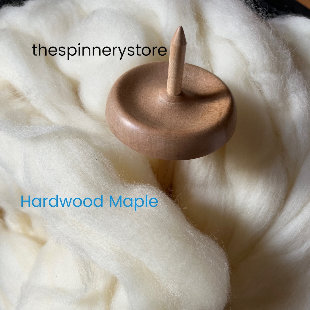 Bottom Whorl Hardwood Maple Drop Spindle, or Spindle & Bowl Set Great ...