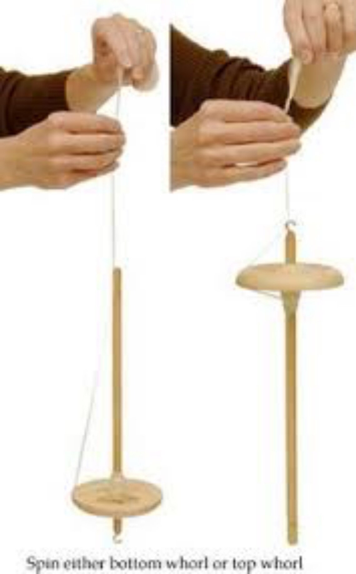 Schacht Hi-lo Top & Bottom Whorl Drop Spindle Free 1 Oz Fiber - Etsy