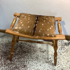 Axis Deer Bench, Vanity Bench, Bedroom Bench, Axis Deer Hide Bench ...