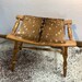 Axis Deer Bench, Vanity Bench, Bedroom Bench, Axis Deer Hide Bench ...