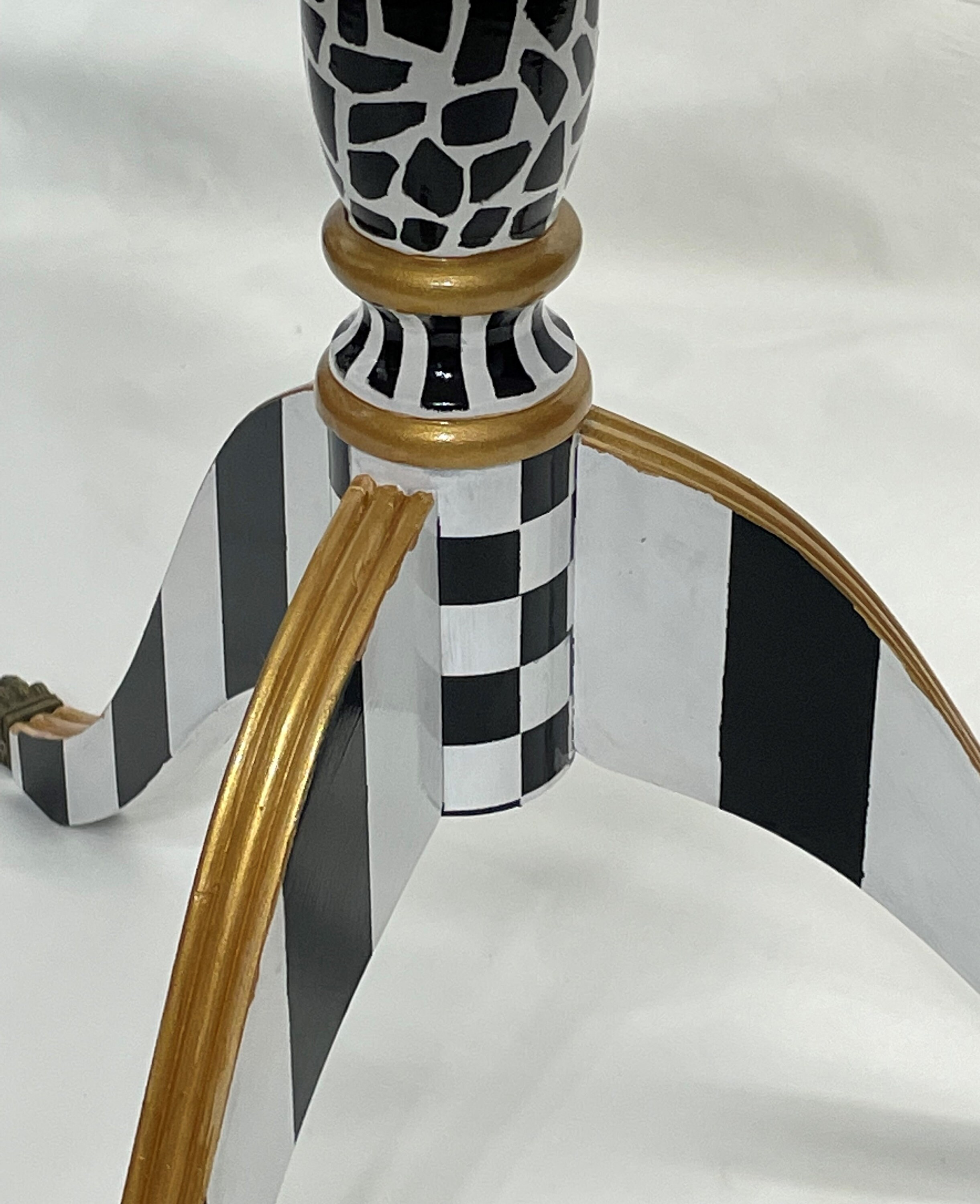 Whimsical Painted Furniture Whimsical Table End Table Black - Etsy