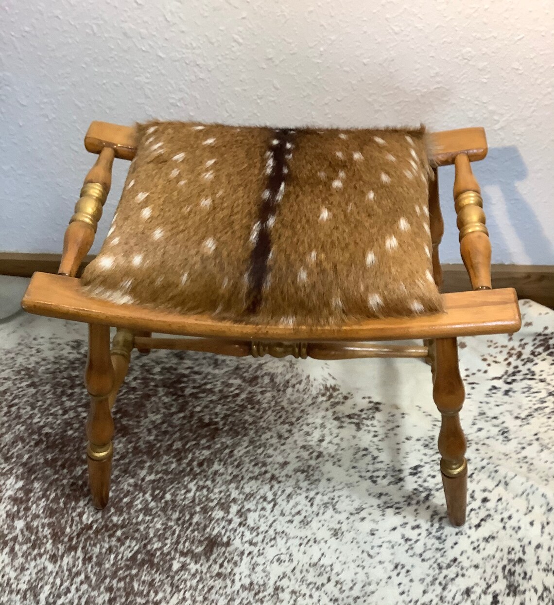 Axis Deer Bench, Vanity Bench, Bedroom Bench, Axis Deer Hide Bench ...