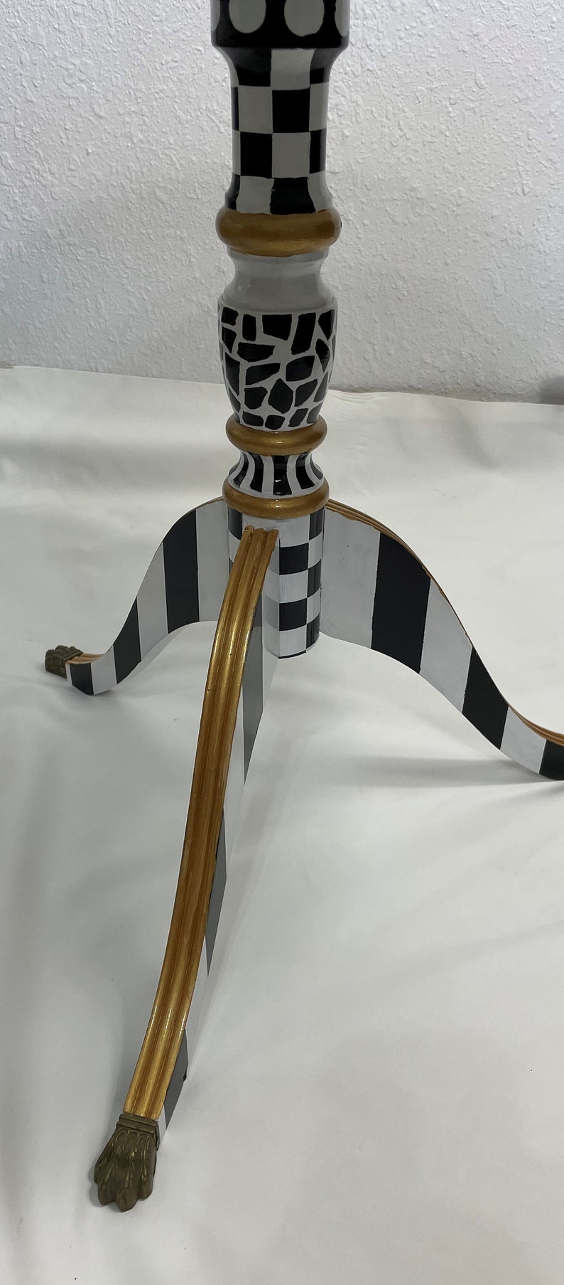 Whimsical Painted Furniture Whimsical Table End Table Black - Etsy