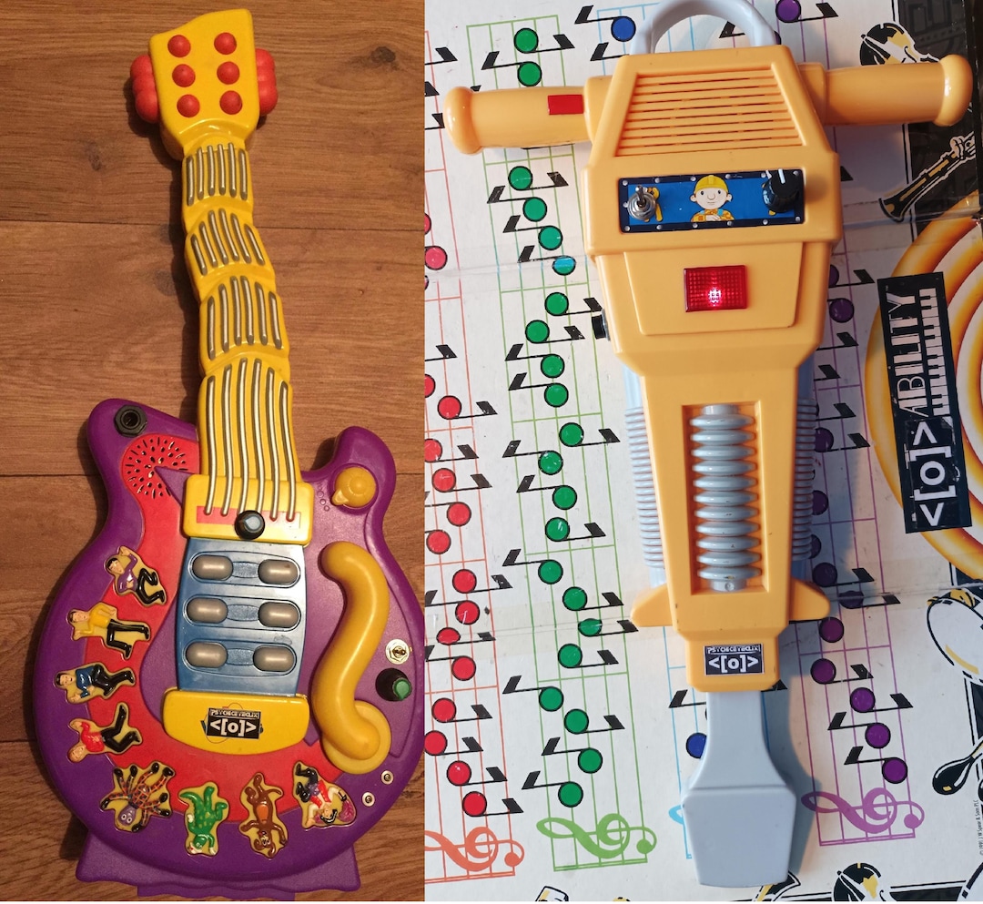 Circuit Bent Wiggles Toy Guitar / Bob the Builder Jack Hammer - Etsy UK