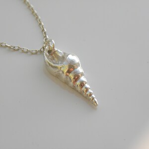 Fine Silver Shell Charm Pendant Necklace Realistic Seashell - Etsy