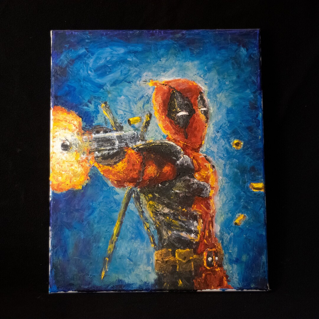Deadpool Original Oil Painting - Etsy