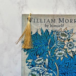 William Morris Fabric Bookmark: Wooden Book Lover Gift - Etsy UK
