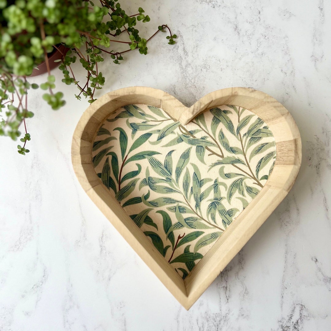 William Morris Heart Shaped Wooden Tray: Valentine's Decor - Etsy