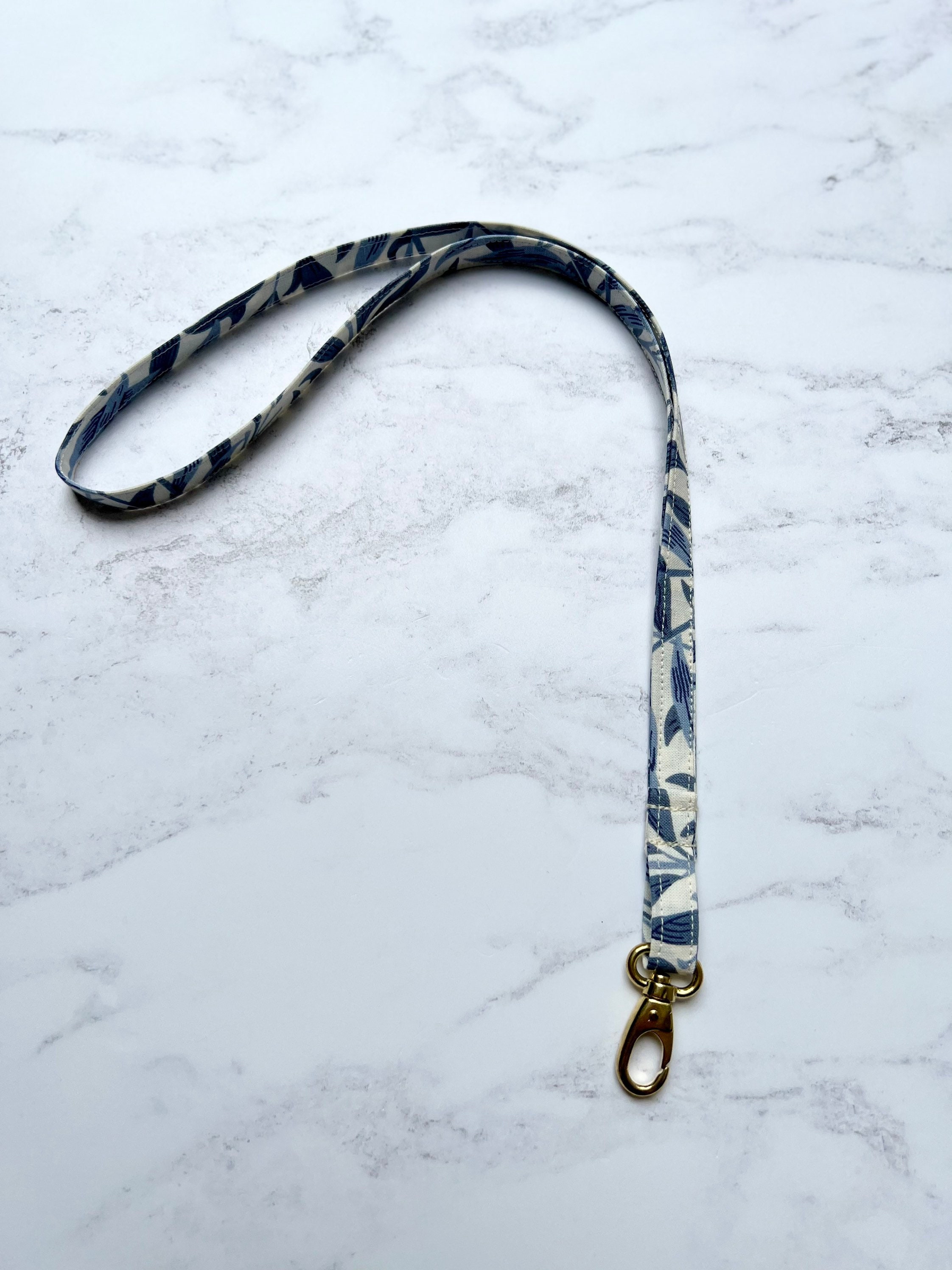 William Morris Lanyard and Phone Strap, Fabric ID Holder, Neck Key ...