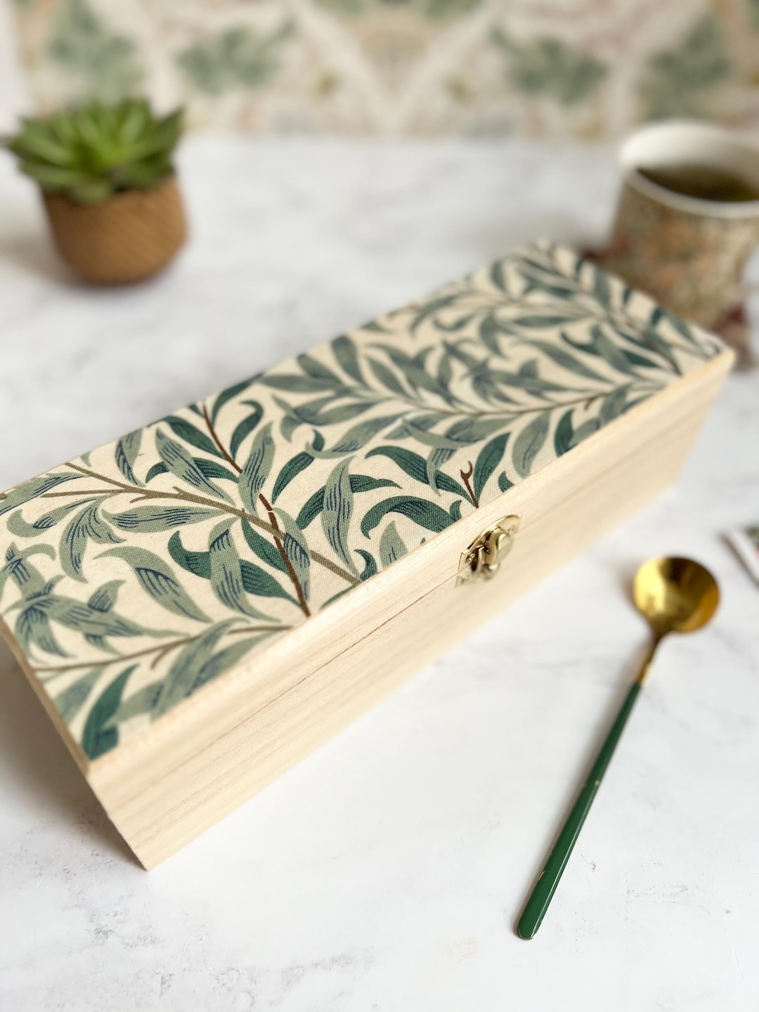 William Morris Wooden Tea Caddy Gift Box - Etsy