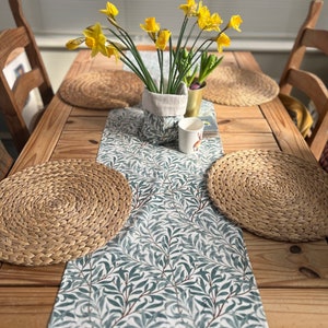 William Morris Cotton Table Runner, Table Coverings Decor, House ...
