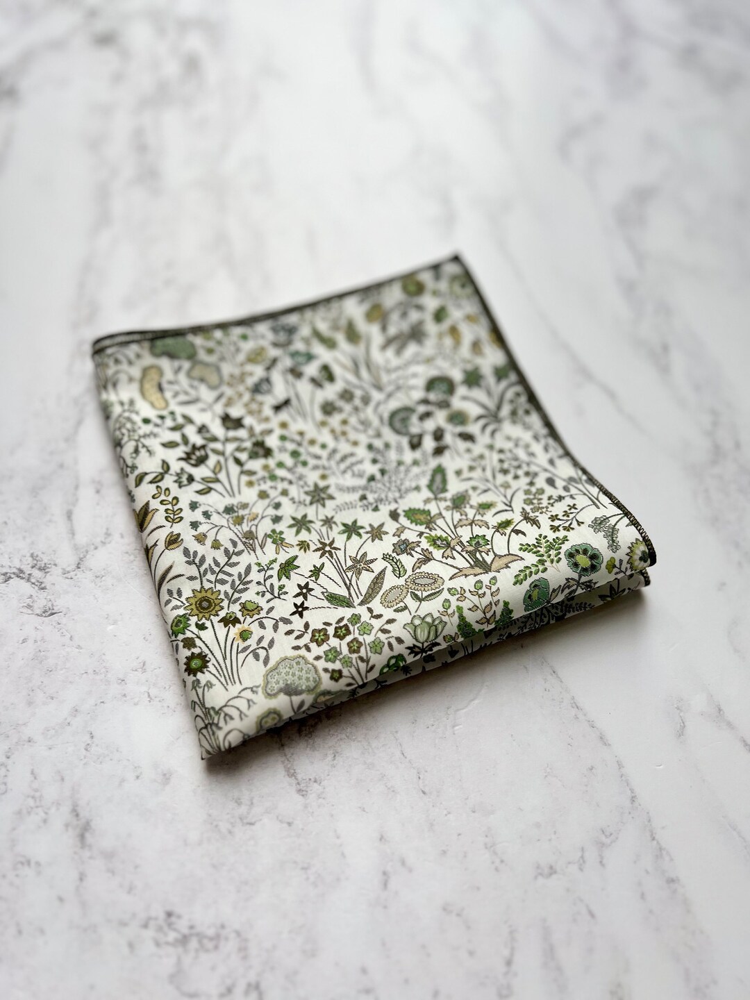 Liberty London Green Floral Pocket Square. Liberty Shepardly Song ...