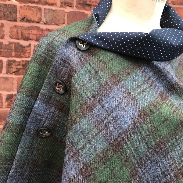 Tweed Cape - Etsy UK