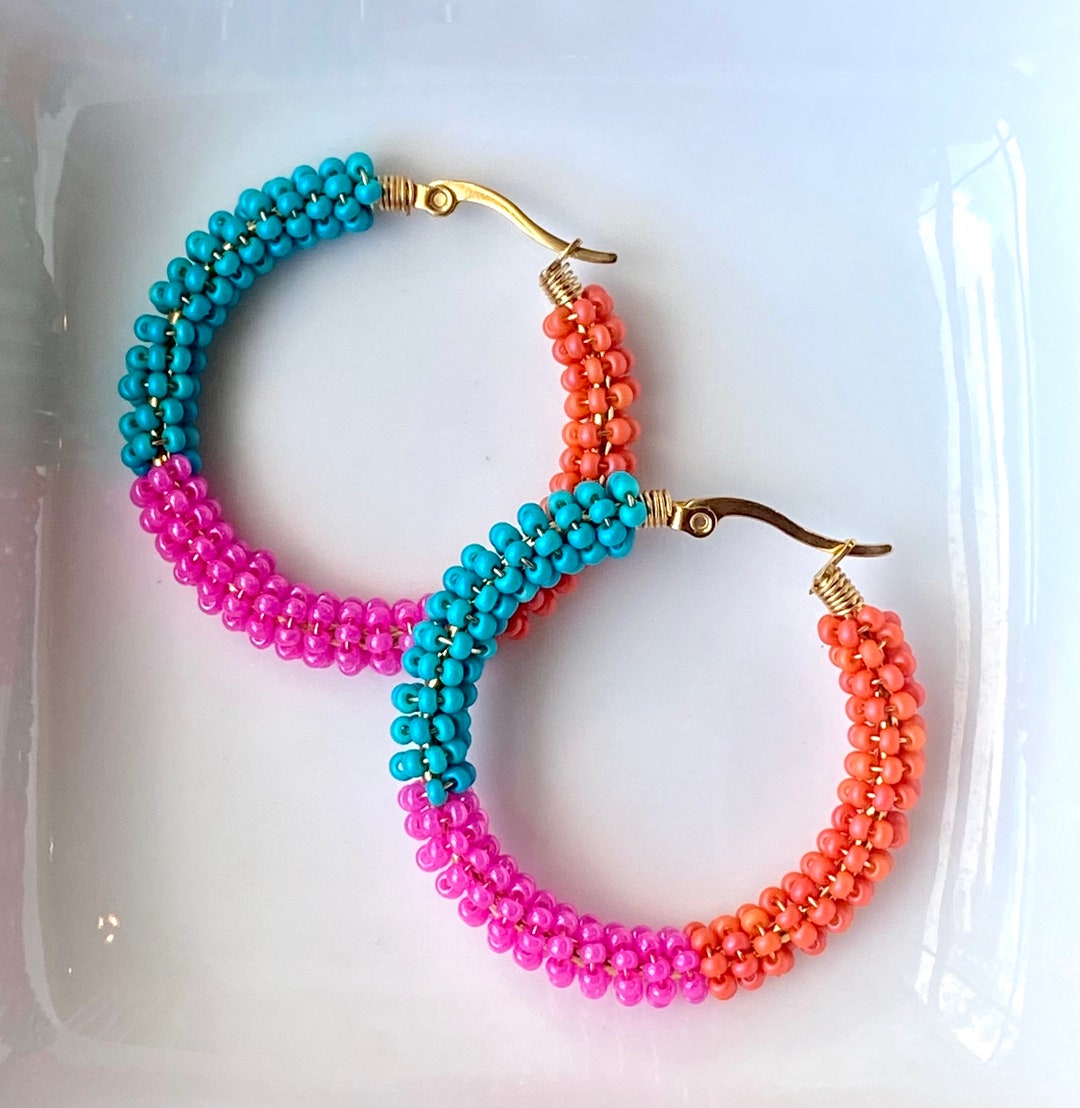 FIESTA Color Pop Hoop Earrings - Etsy
