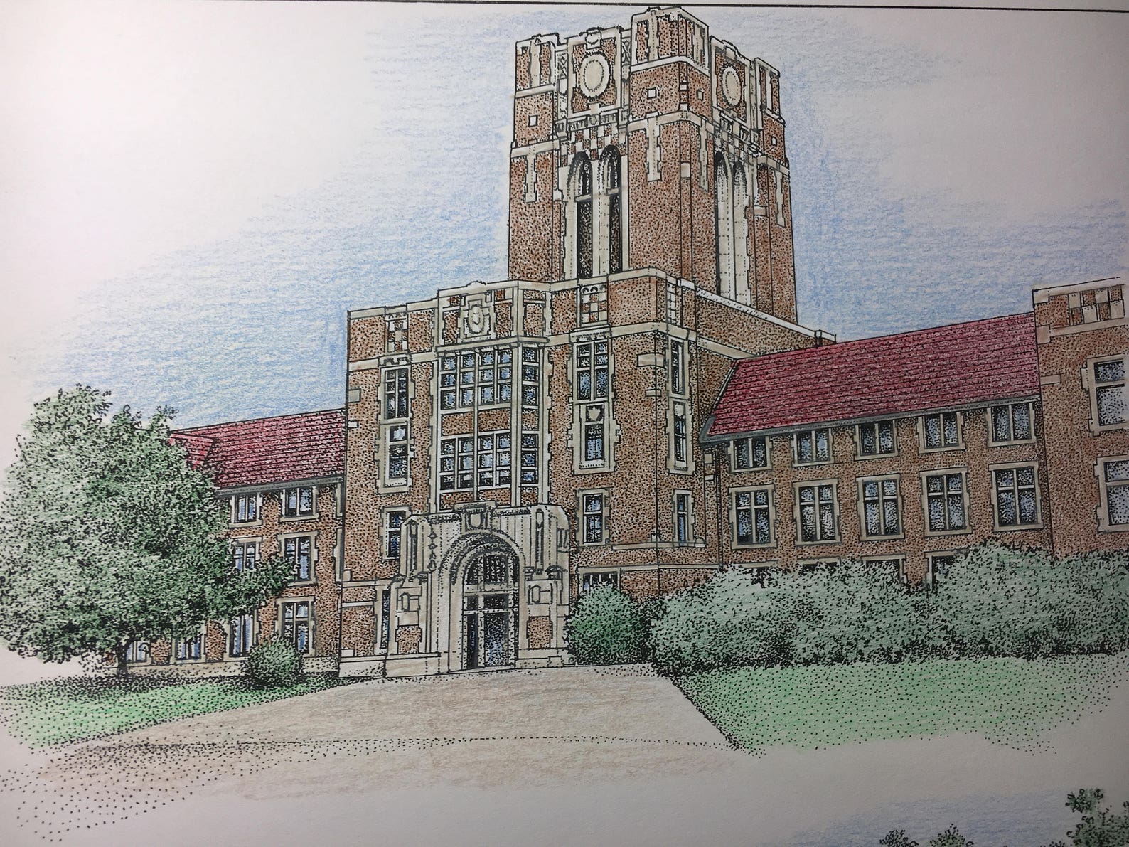 Tennessee 14"x18" Collage Pen and Ink Print - Etsy