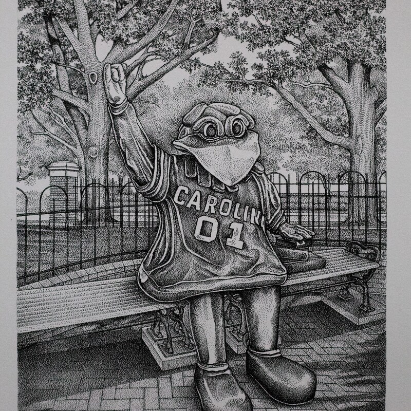 Edible Usc Gamecock Cake Topper - Etsy