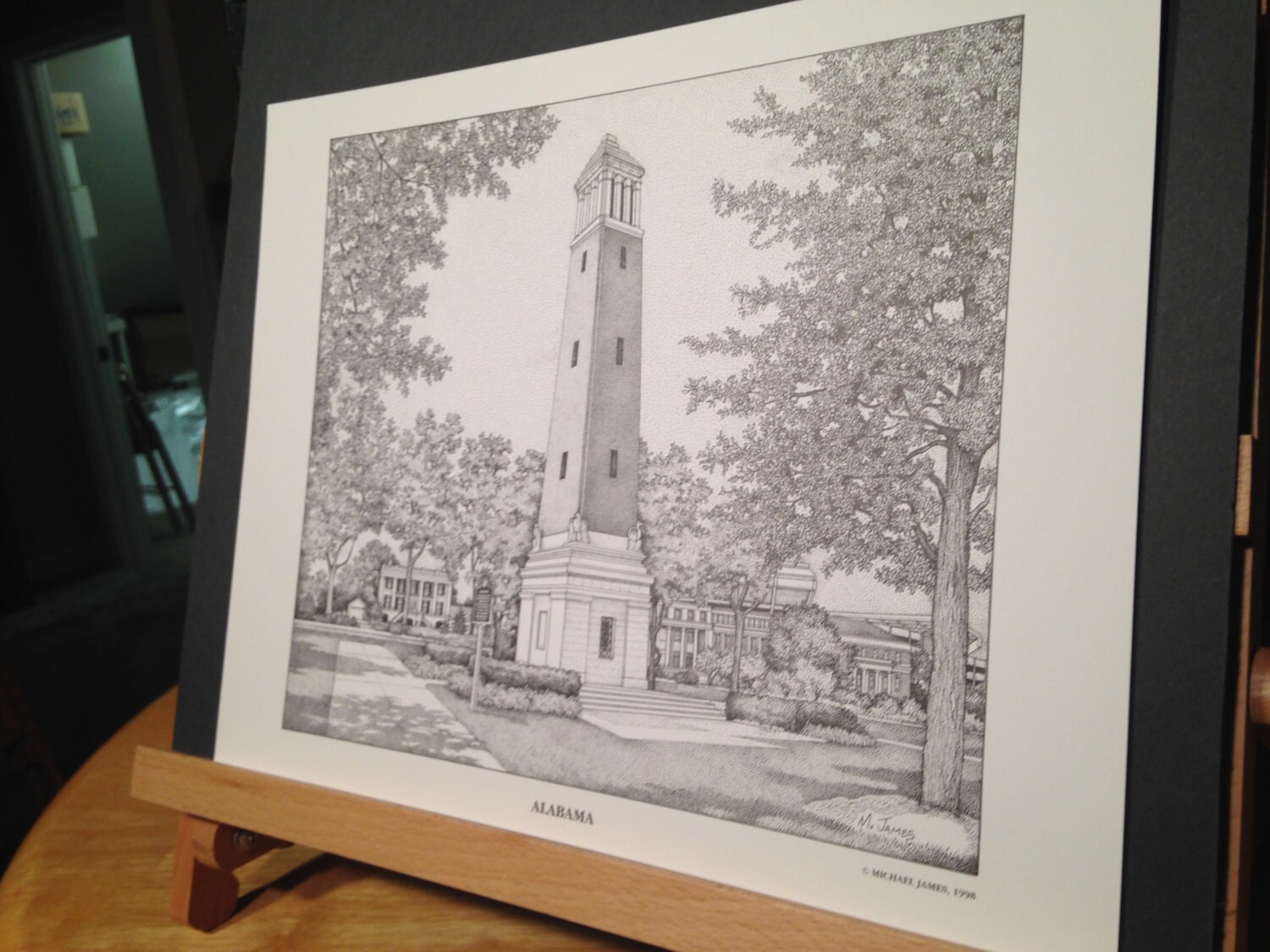 Alabama 11x14 Pen and Ink Print - Etsy
