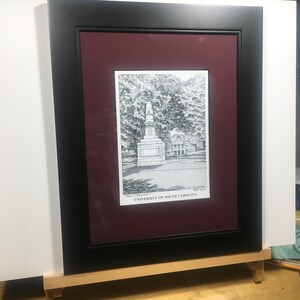 South Carolina Horseshoe Maxcy Monument 8"x10" Drawing-pen and Ink ...